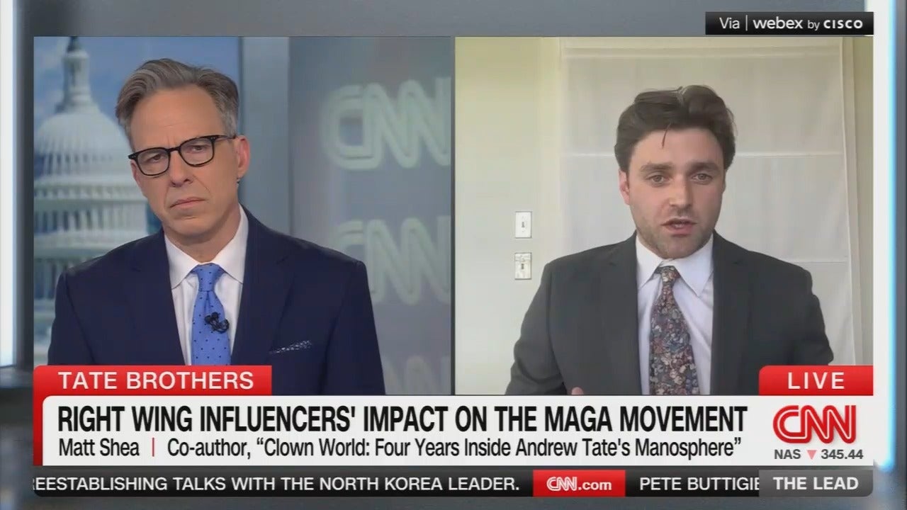 CNN’s The Lead with Jake Tapper highlights Andrew Tate’s strong ...