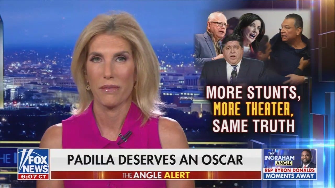 Laura Ingraham says Senator Alex Padilla was performing “a carefully ...