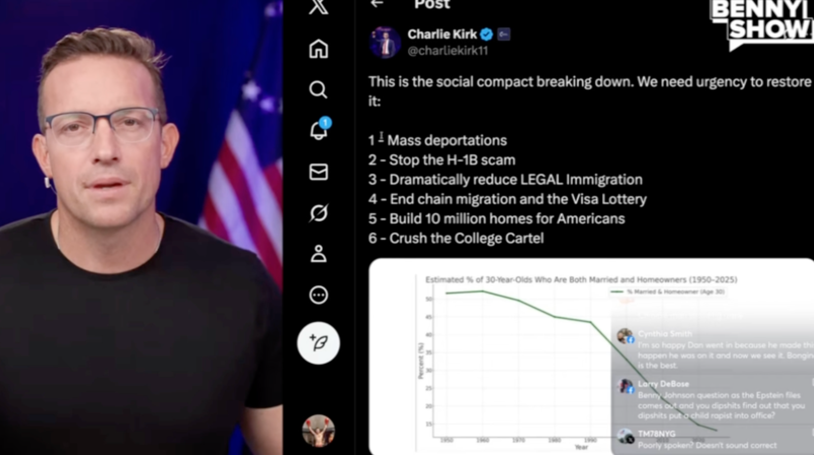 Benny Johnson: "H-1Bs should be banned. There should be no H-1Bs in ...